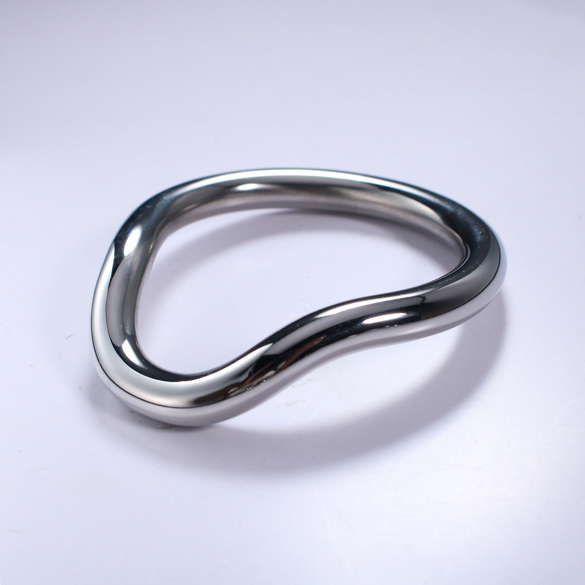 Stainless Steel Cock and Ball Ring Ergonomic Curved Penis Ring - Etsy
