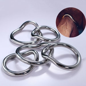 Stainless Steel Cock and Ball Ring Ergonomic Curved Penis Ring - Etsy