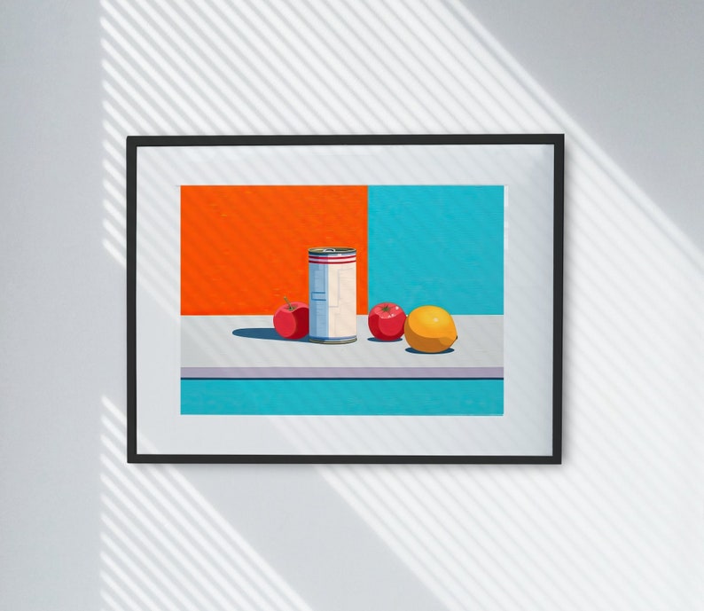 Still Life Pop Art Vintage Printable Wall Art Retro Comic - Etsy México