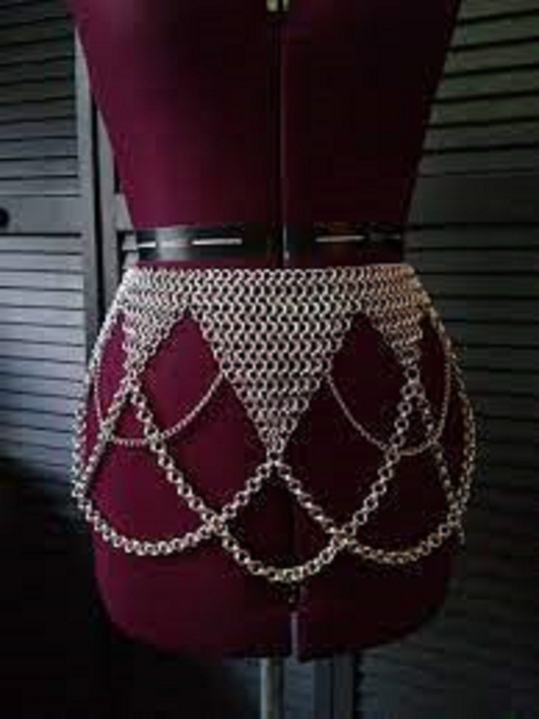 Chainmail Belt Mini Skirt Swim Skirt Ornamental Belt Chainmail Belly ...