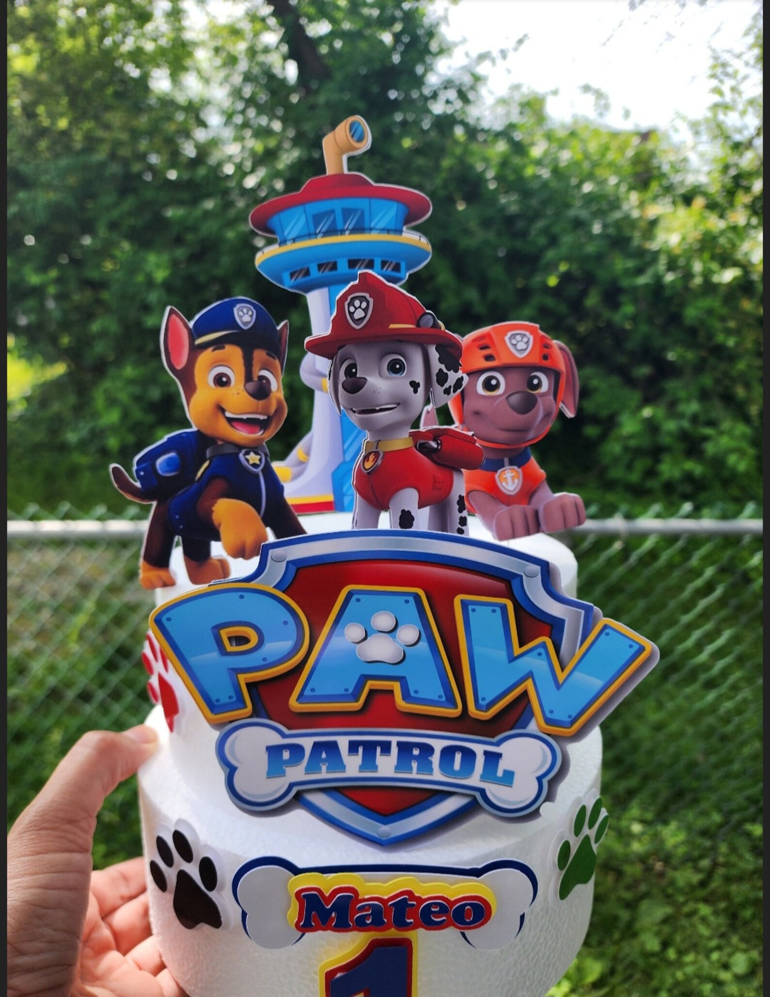 Cake Topper Pow Dogs Personalized - Etsy