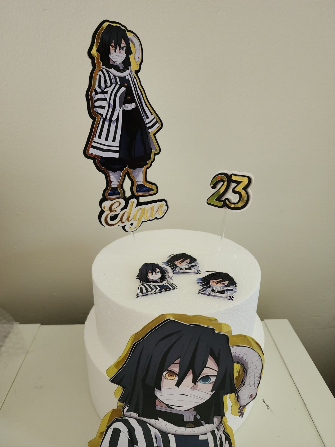 Personalized Anime Cake Topper - Etsy