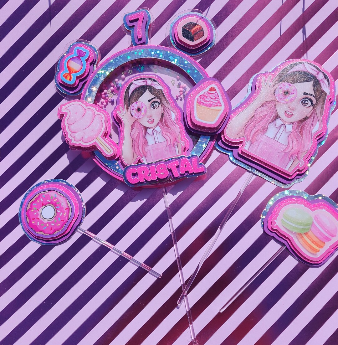 Cake Topper Shaker Mis Pastelitos Birthday My Cupcakes Toppers for ...