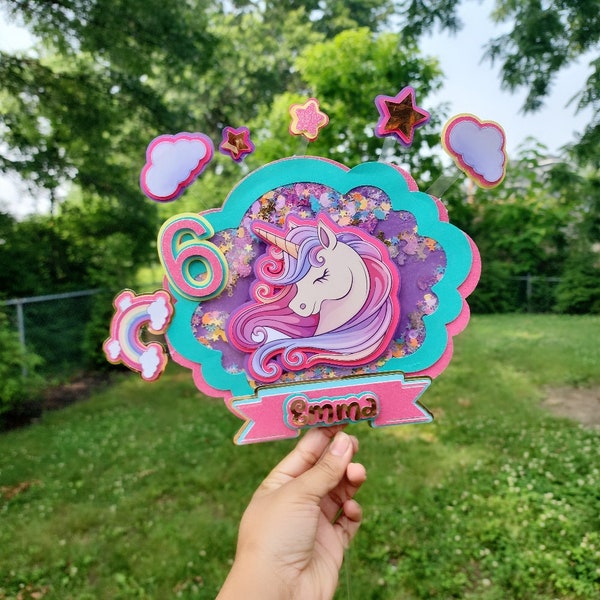 Unicorn Cake Topper - Etsy