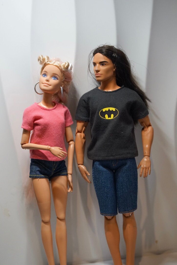 Doll T-shirt Sewing Pattern: Barbie & Ken Sizes (PDF Tutorial) - Etsy