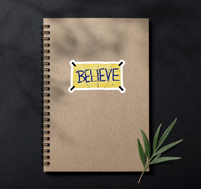 Ted Lasso Tin Ted Lasso Ripped Believe Sign Vinyl Sticker Etsy