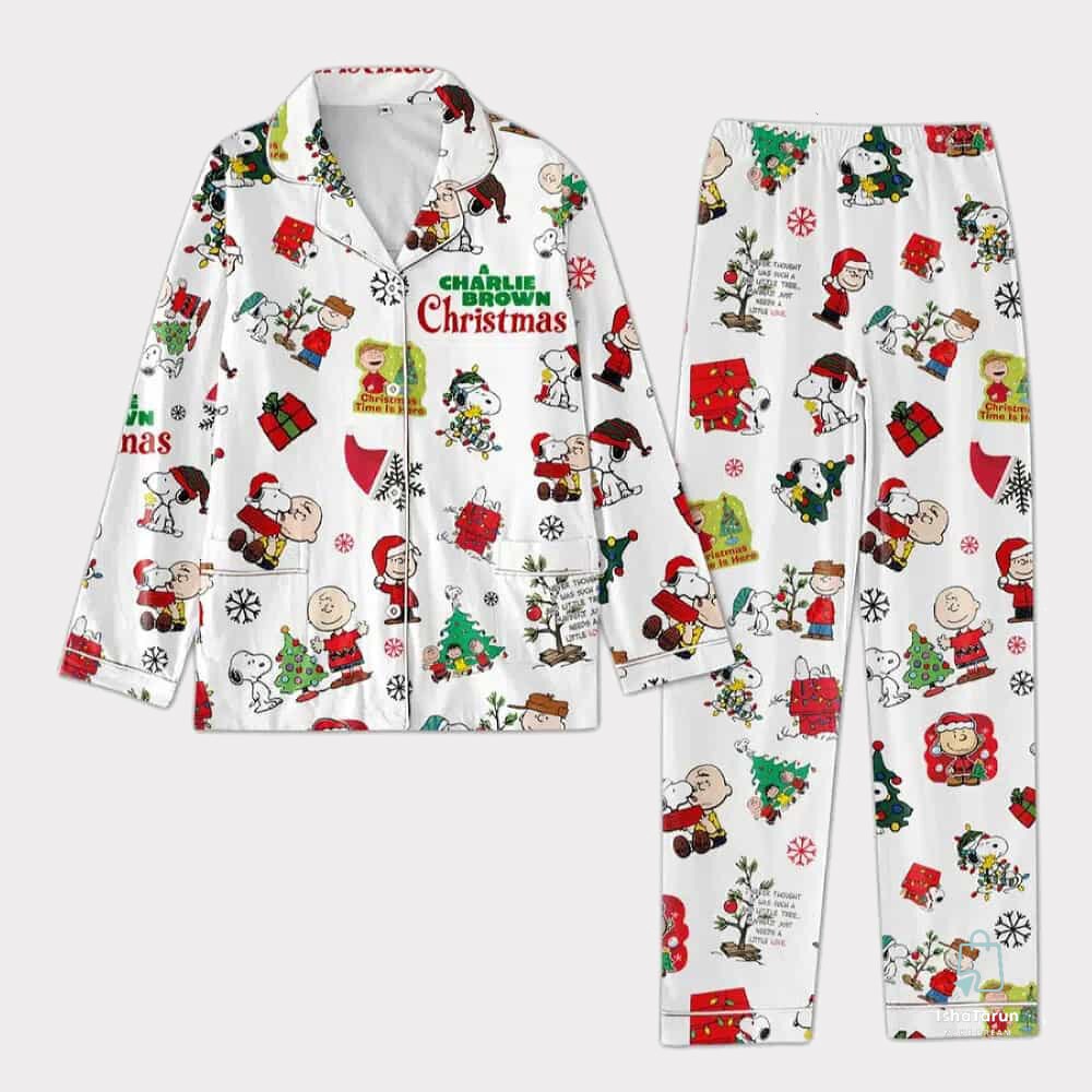 A Charlie Brown Christmas Pajama Set, Charlie and the Snoopy Christmas Pajamas sold by Unwilling ...