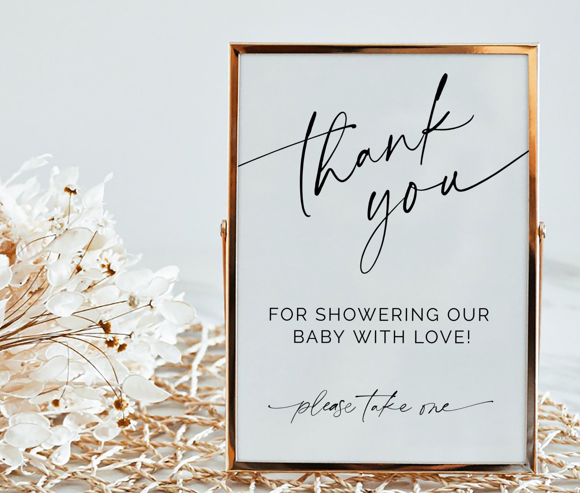 Baby Shower Thank You Sign Thank You for Coming Sign Please - Etsy