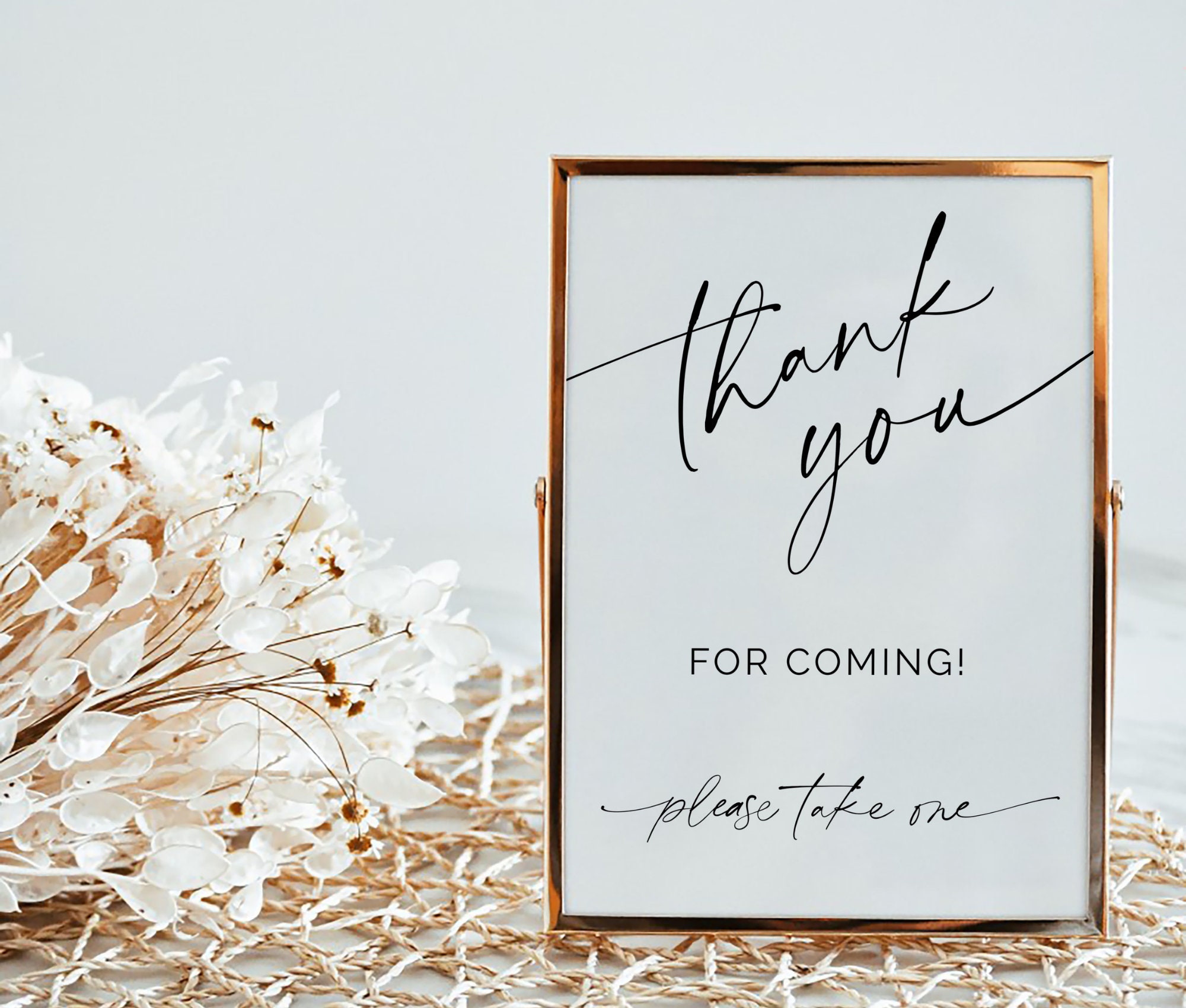 Thank You Sign Thank You for Coming Sign Please Take One - Etsy