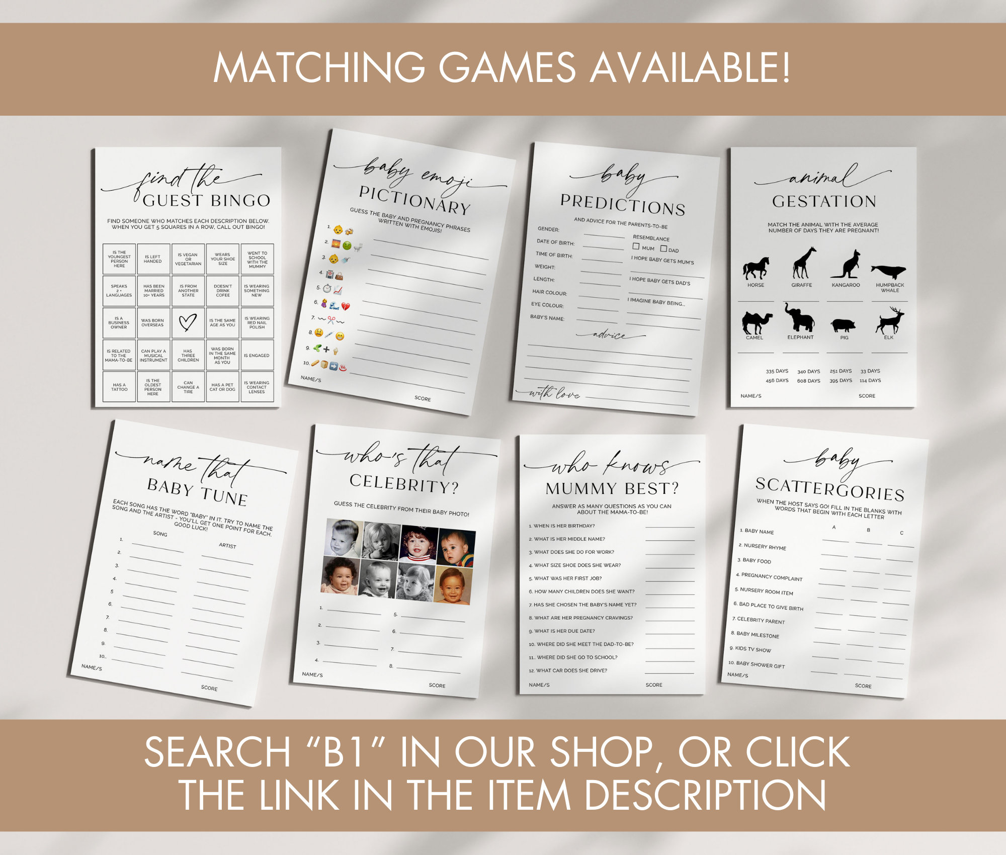 Baby Word Scramble, Baby Shower Game, Baby Shower Word Puzzle, Editable ...