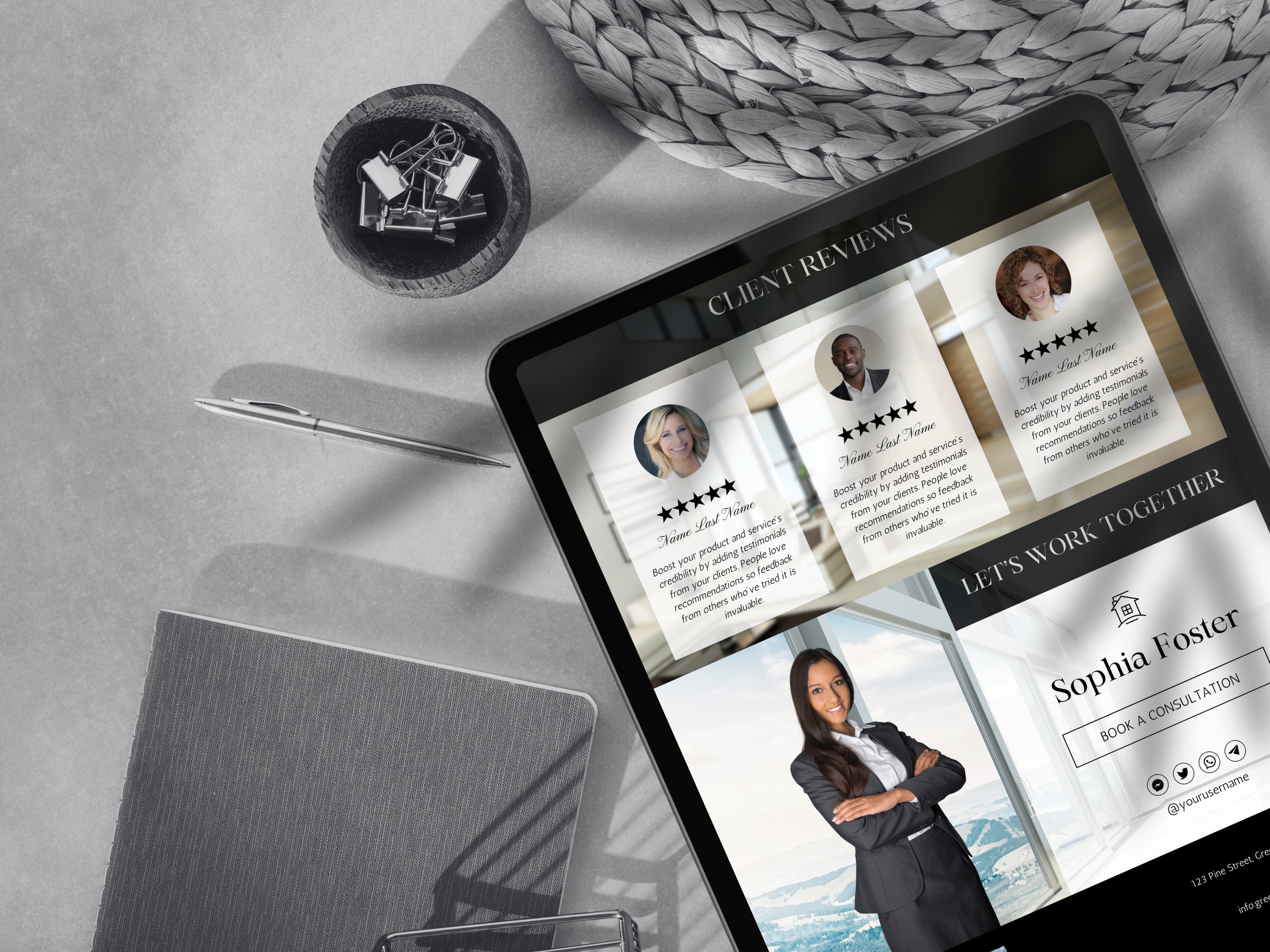 Real Estate Website Template, Canva Realtor Agent Landing Page ...