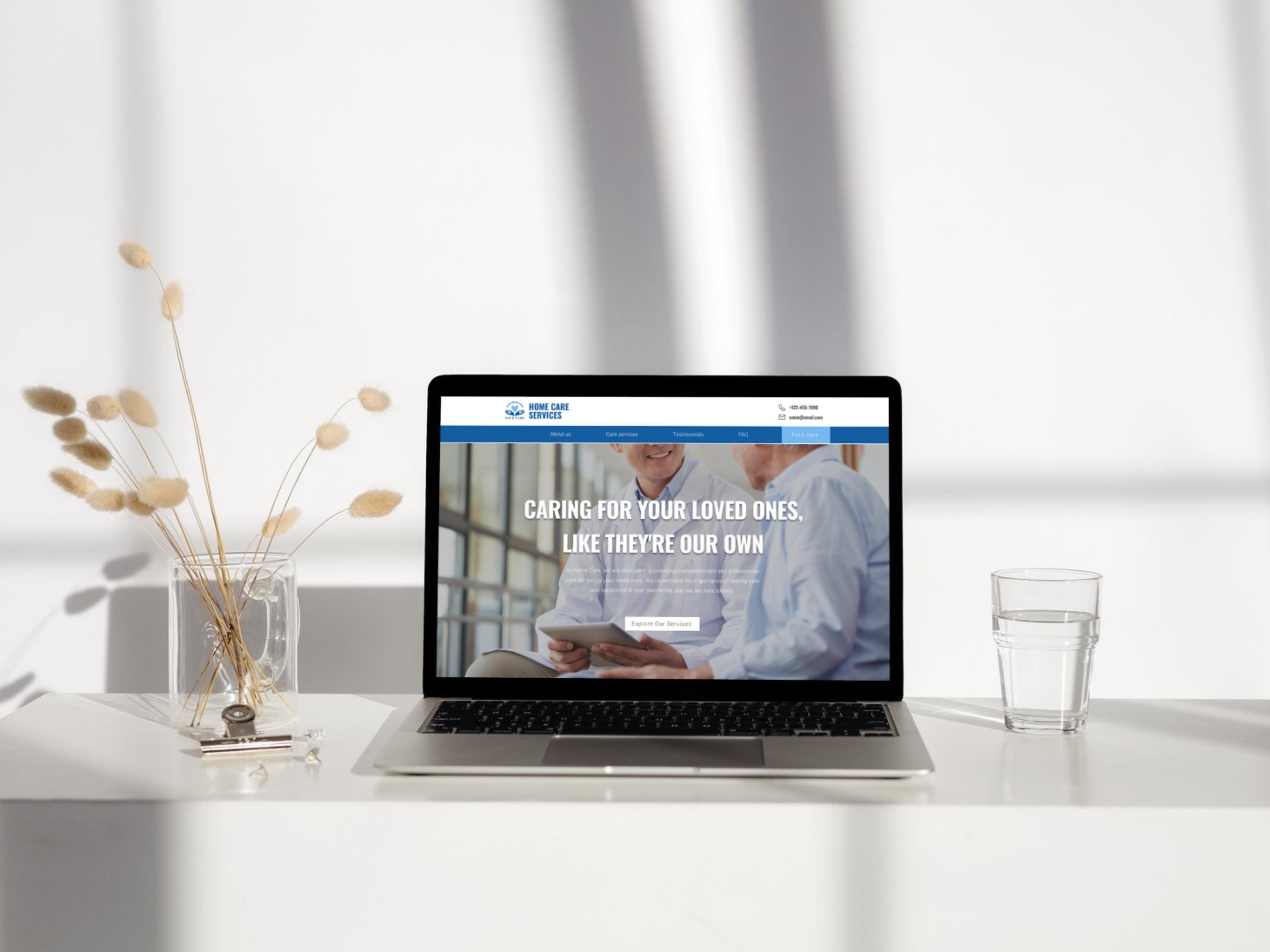 Home Care Wix Website Template, Clean Healthcare Design, Nursing ...