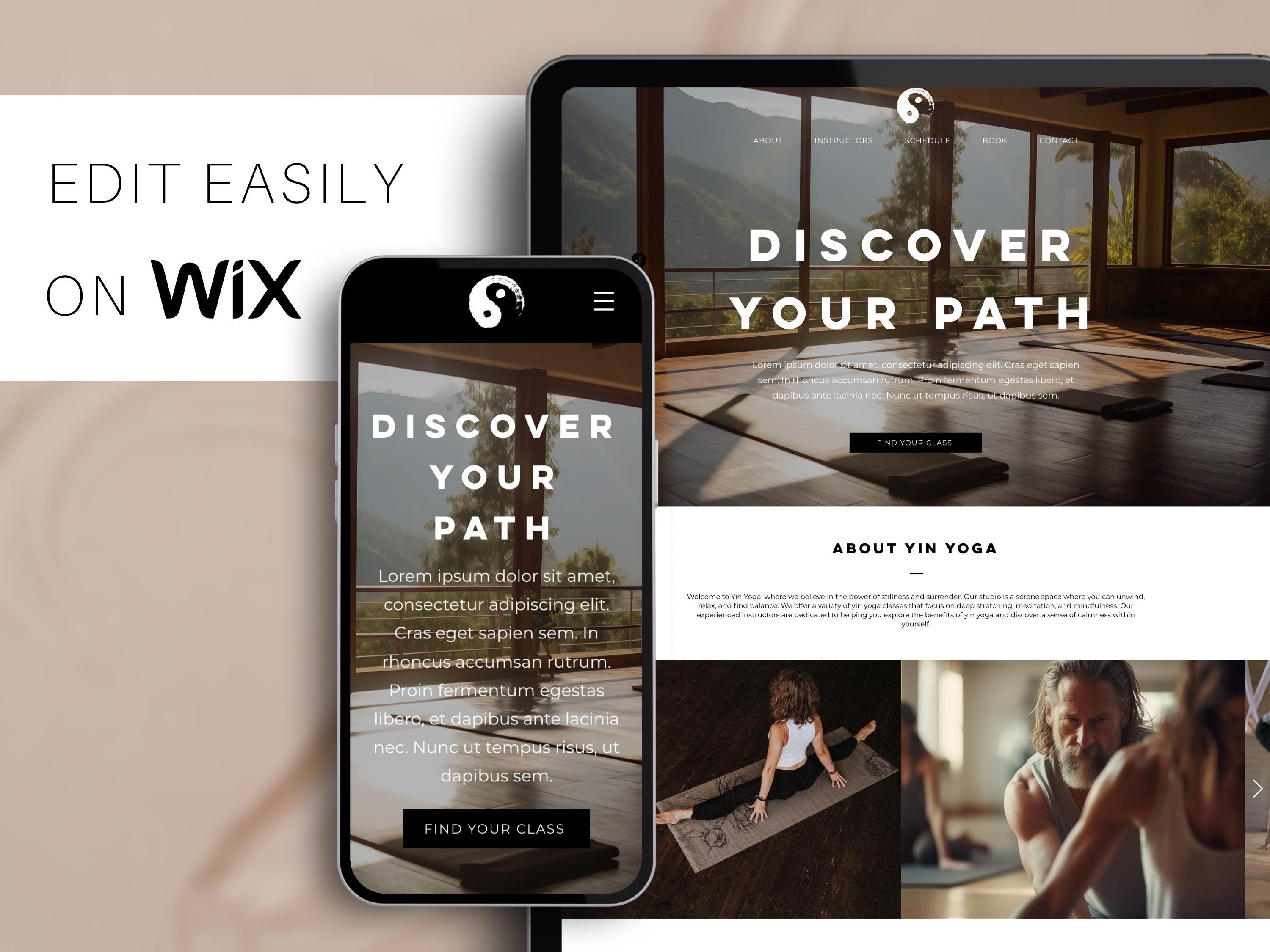 Wix Yoga Template, Wix Website for Yoga Studio, Meditation Coach ...
