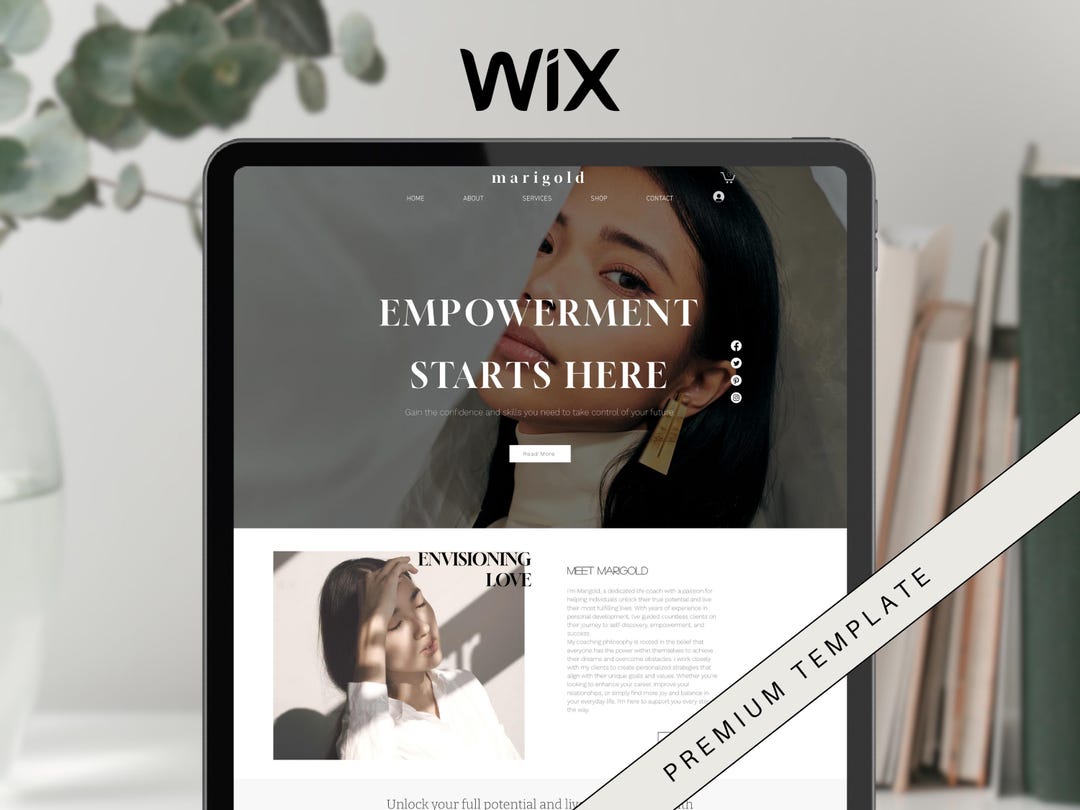 Life Coach Wix Template Coaching Website Theme, Social Media Manager ...