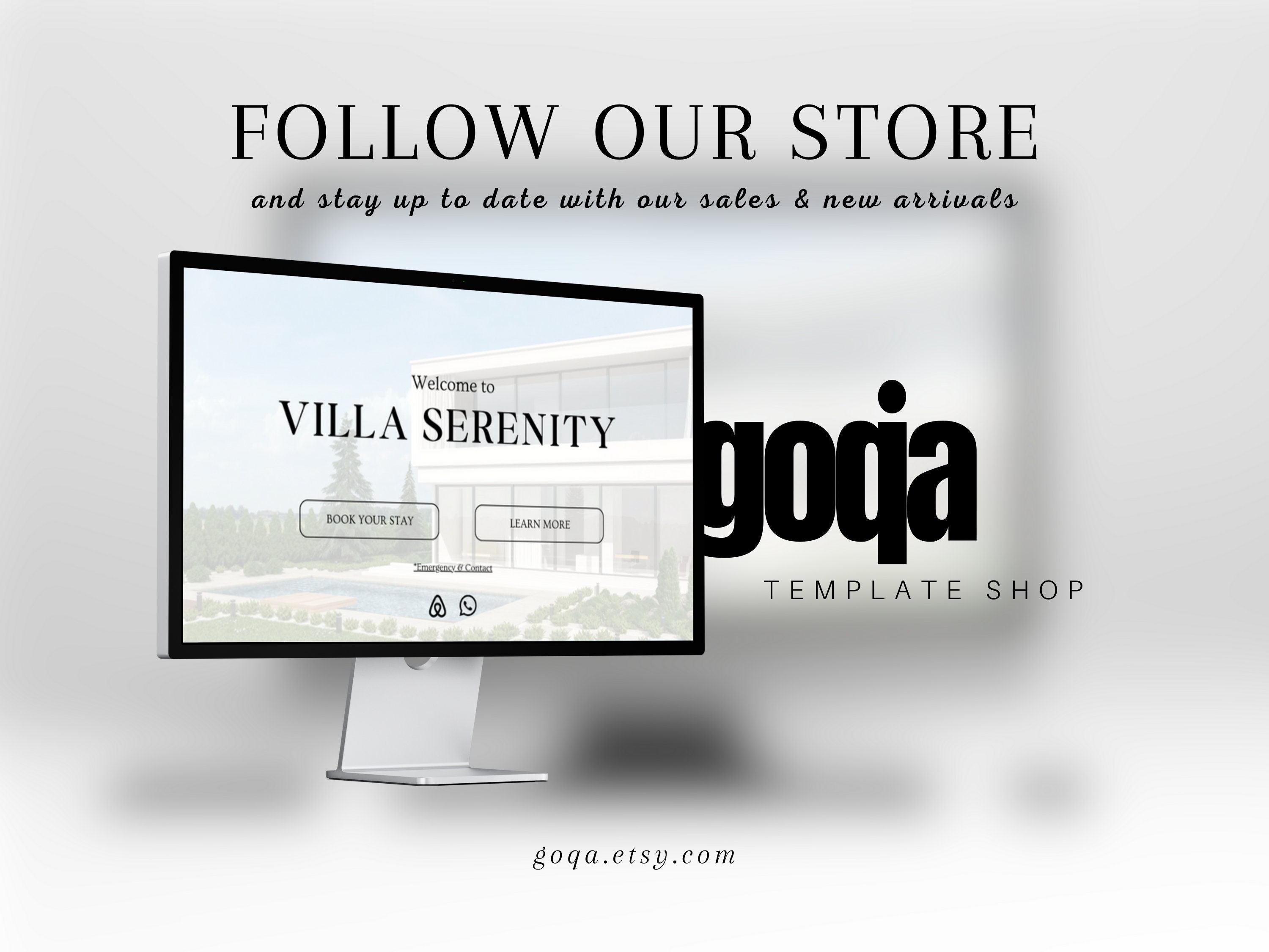 Canva Website Template for Airbnb, VRBO Rental Property Welcome Guide ...