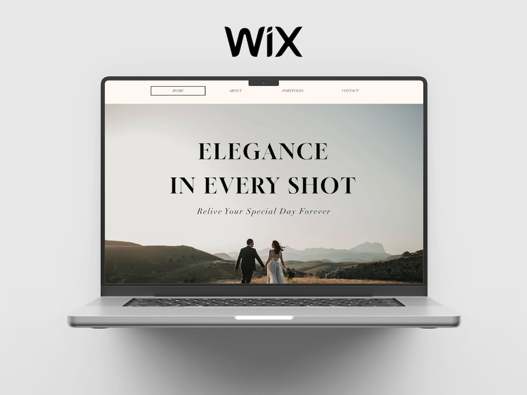 WIX Website Template Photography Portfolio, Wedding Photographer ...