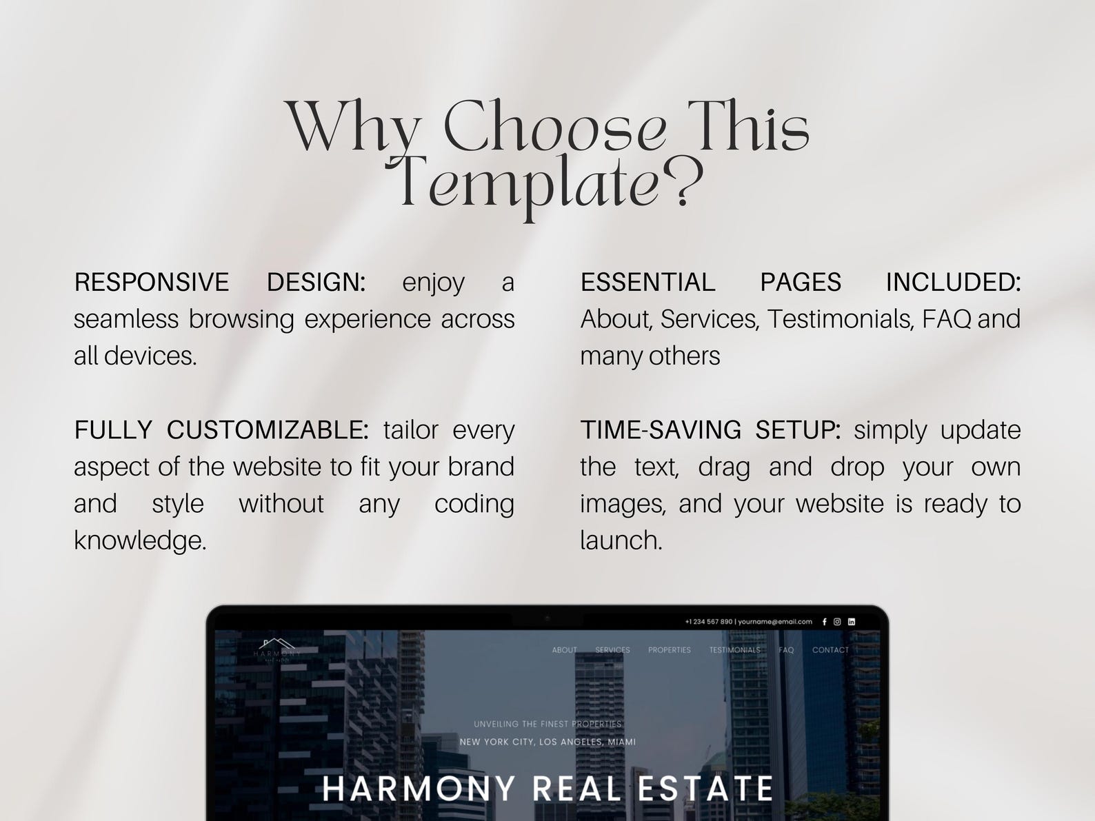 Real Estate Agent Website Template for Realtors, Real Estate Agency ...