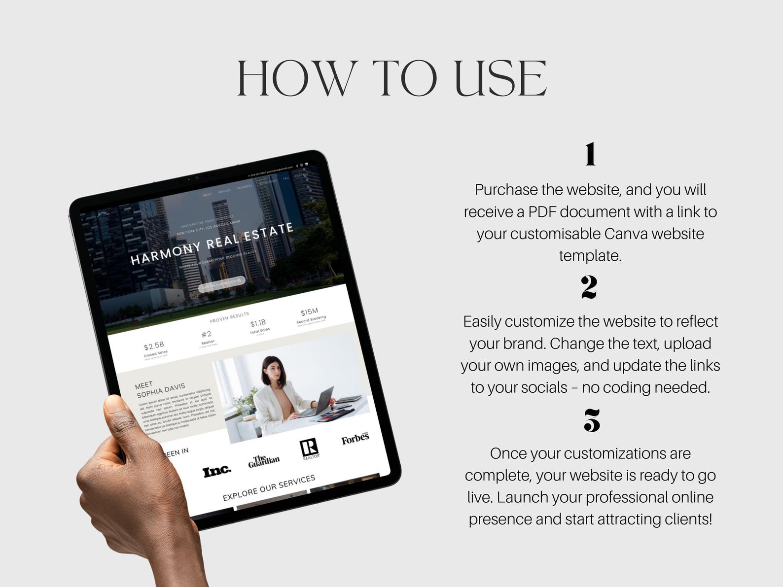 Real Estate Agent Website Template for Realtors, Real Estate Agency ...