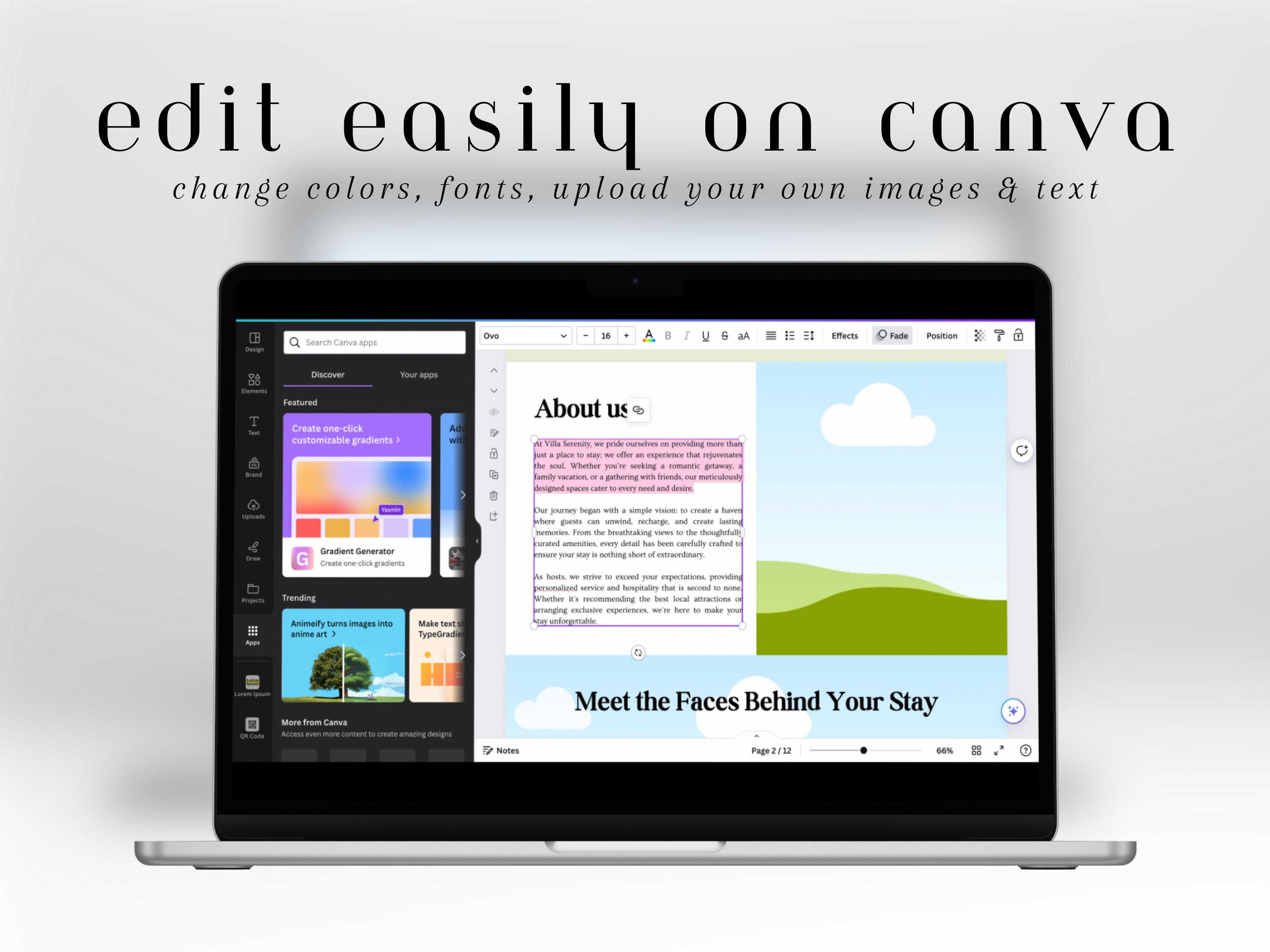 Canva Website Template for Airbnb, VRBO Rental Property Welcome Guide ...