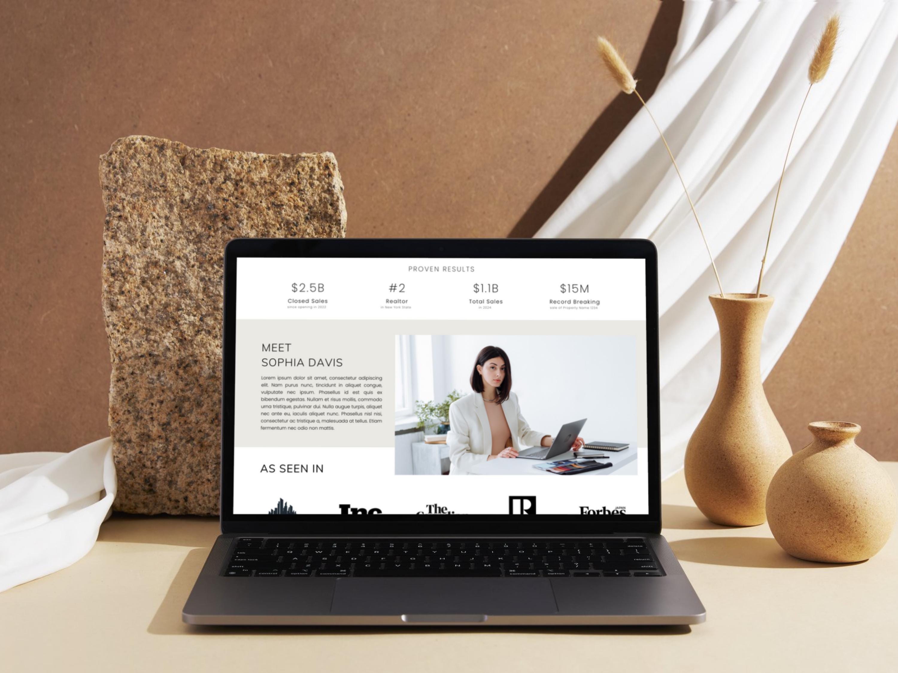 Real Estate Website for Real Estate Agent, Luxury Realtor Marketing ...