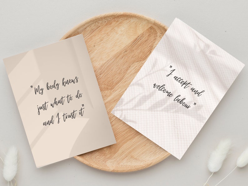 30 Birth Affirmation Cards - Etsy