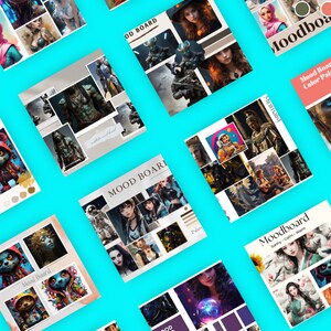 Customizable Character Mood Board Templates Editable Canva Creative ...