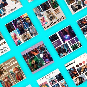 Customizable Character Mood Board Templates Editable Canva Creative ...