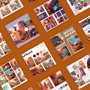 Customizable Fall Mood Board Templates Canva Autumn Moodboard Design ...