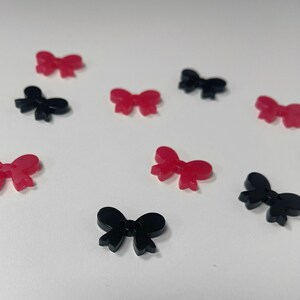 Beautiful Handmade Pack of 5 Bow Shaped Resin Buttons - Etsy