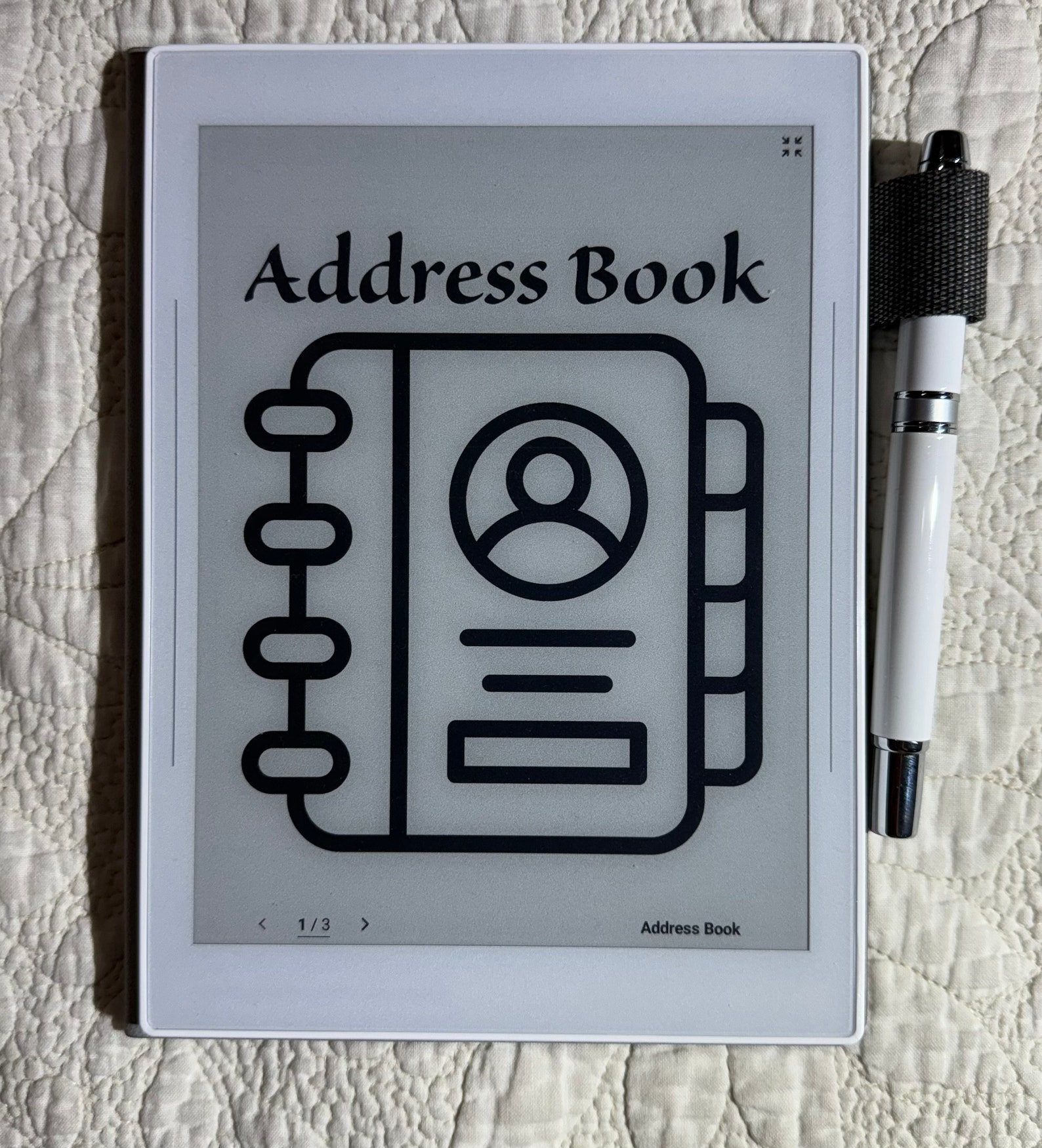 A6 X2 Supernote Nomad Infinite Address Book Organizer Template - Etsy