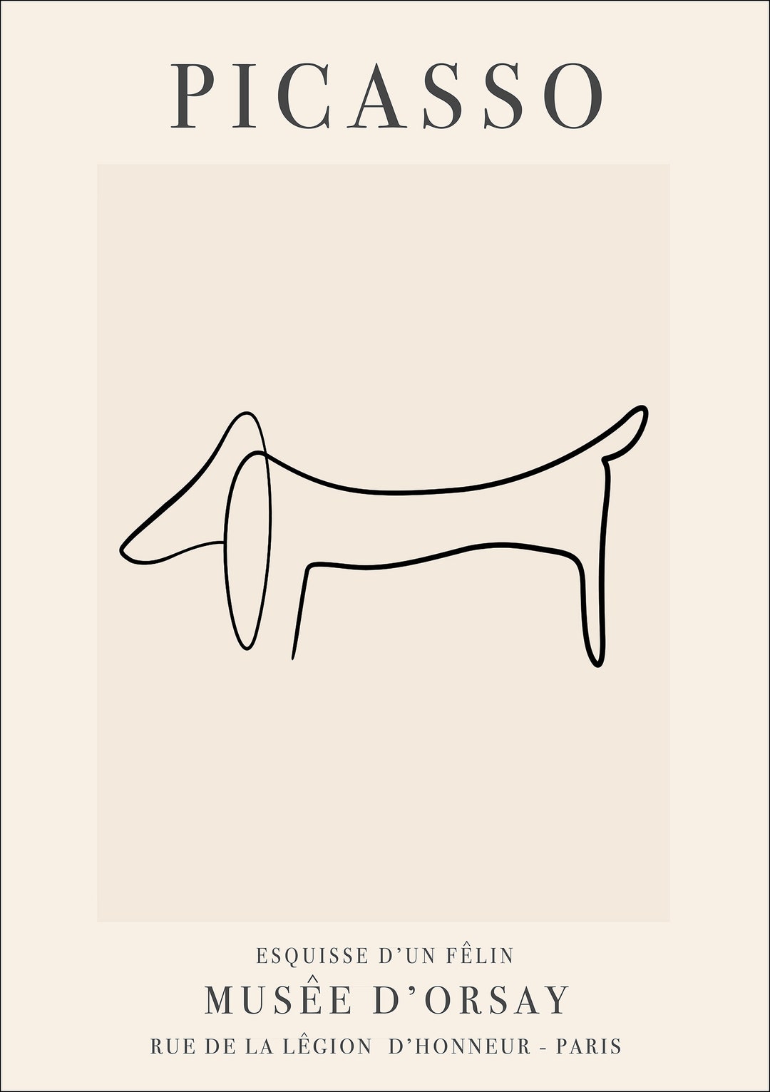 PICASSO Dog Pablo Picasso Poster Digital Download Poster - Etsy