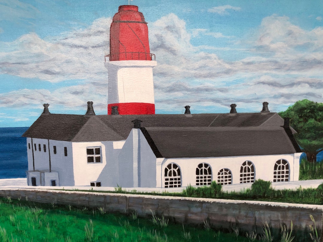 Souter Lighthouse, Lighthouse, Seascape, Ocean Art, Landscape, Original ...