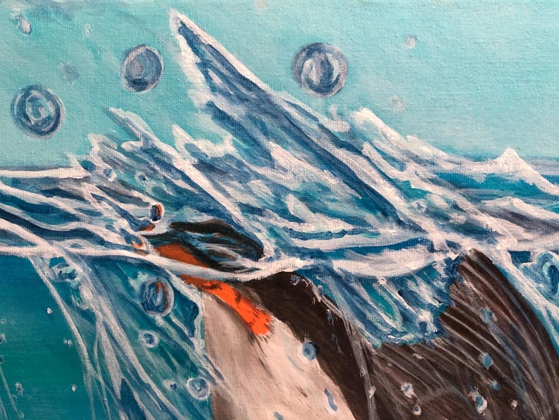 Puffin Diving, Seabird, Bird, Ocean Art, Seascape, Underwater - Etsy