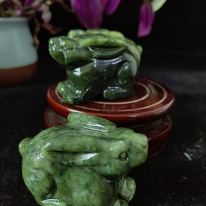 Rare Natural Green Jade Carved 12 Zodiac Year Rabbit Animal Lucky ...