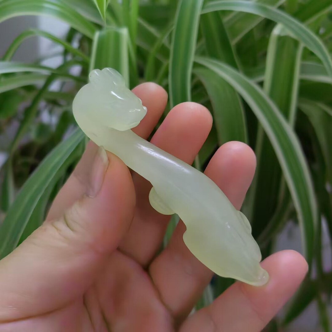 Feng Shui Ruyi Old Jade Hand-carved Ru Yi Statue Sculpture, Collection ...