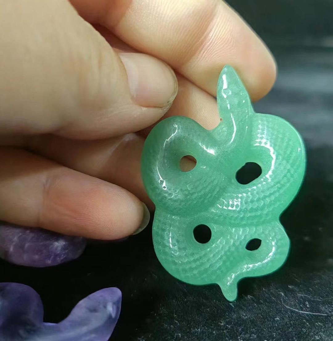 2025 Year of Snake, 3D Snake Jade Pendant,chinese Zodiac Snake,carving ...