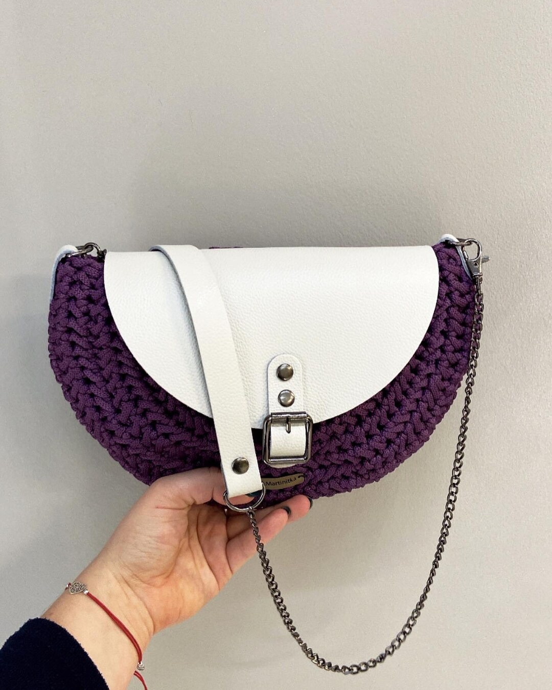 Violet Crochet Bag - Etsy