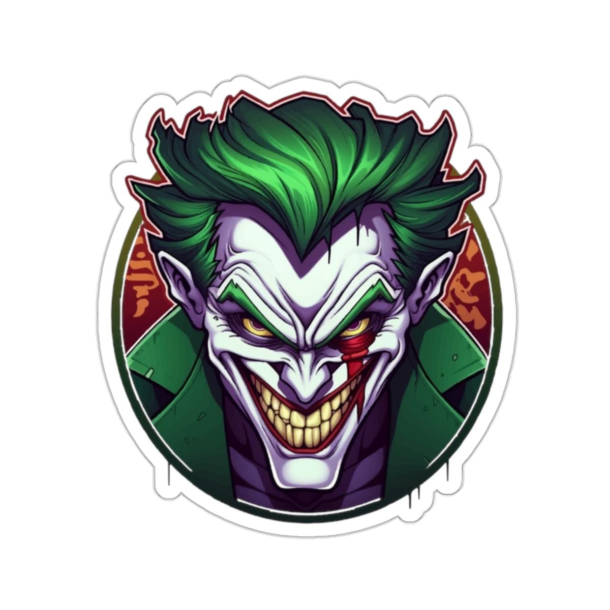 Joker Stickers, Comic Book Stickers, Villain Kiss-cut Stickers, Pop ...