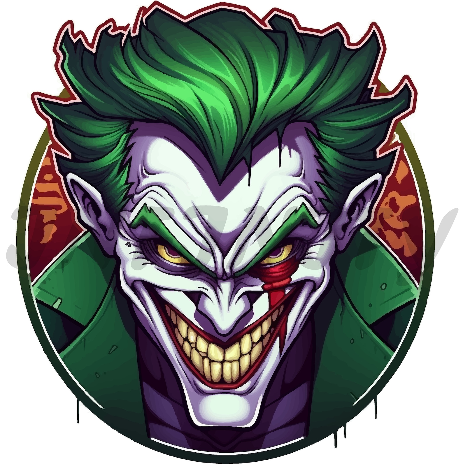 The Joker Color Image for Laser Engraving Digital Printing Digital ...