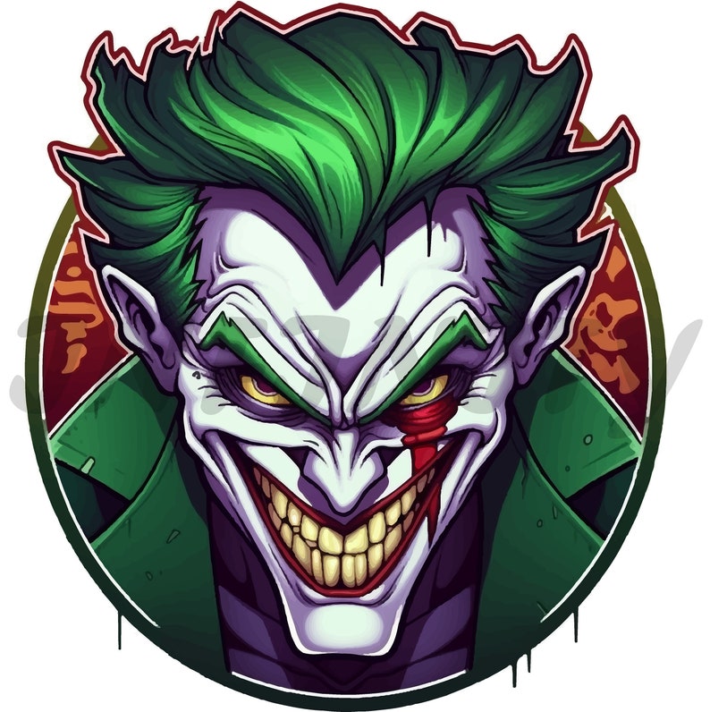 The Joker Color Image for Laser Engraving Digital Printing Digital ...