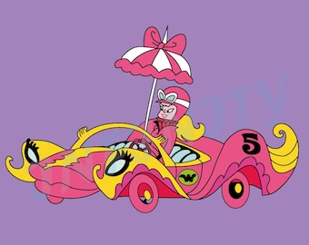 Wacky Races Dick Dastardly clip art Imagen impresión digital Descarga ...