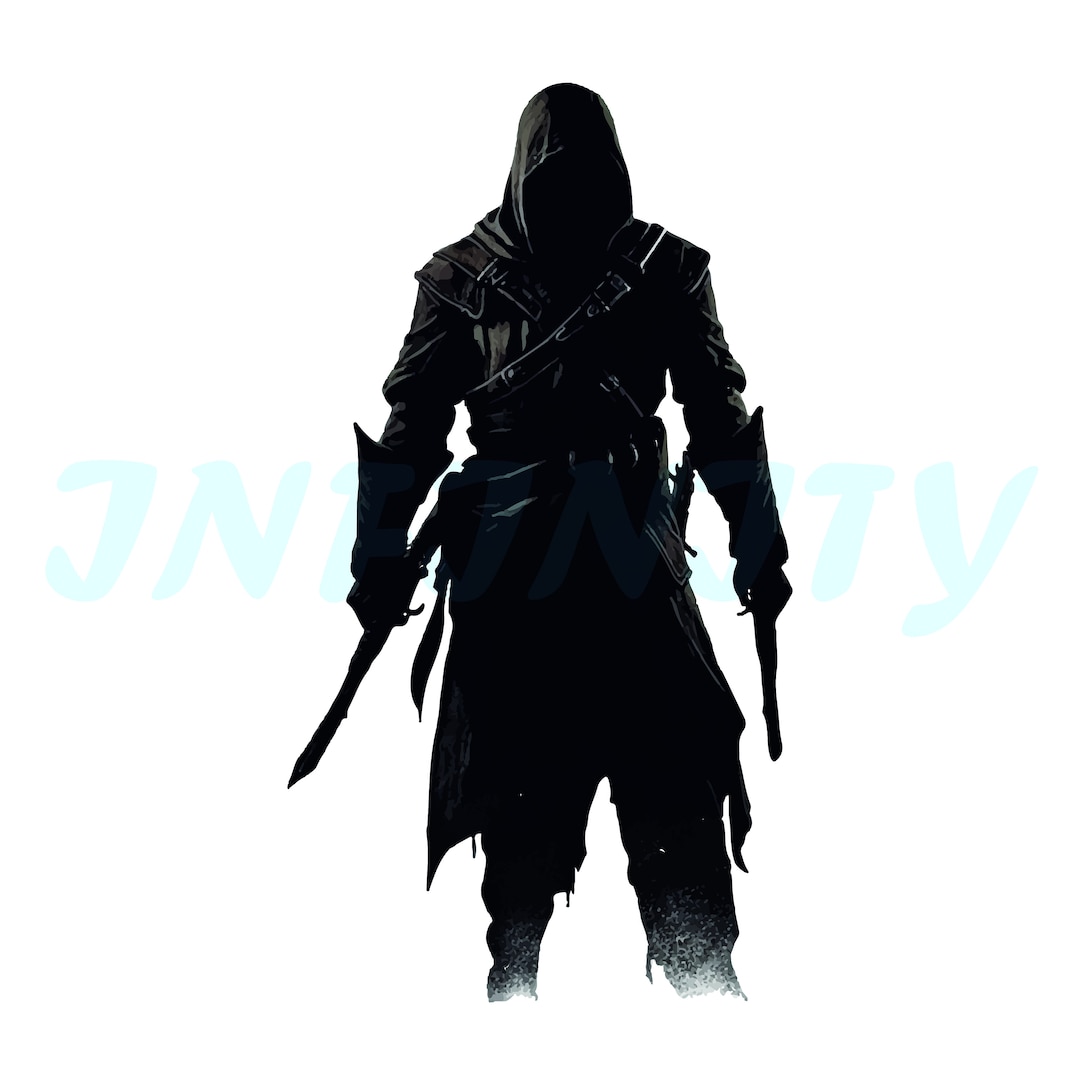 Assassin Logo Clip Art Color Image for Laser Engraving or Digital ...