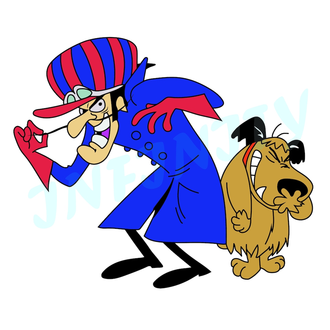 Wacky Races Dick Dastardly Clip Art Image Digital Print Digital ...