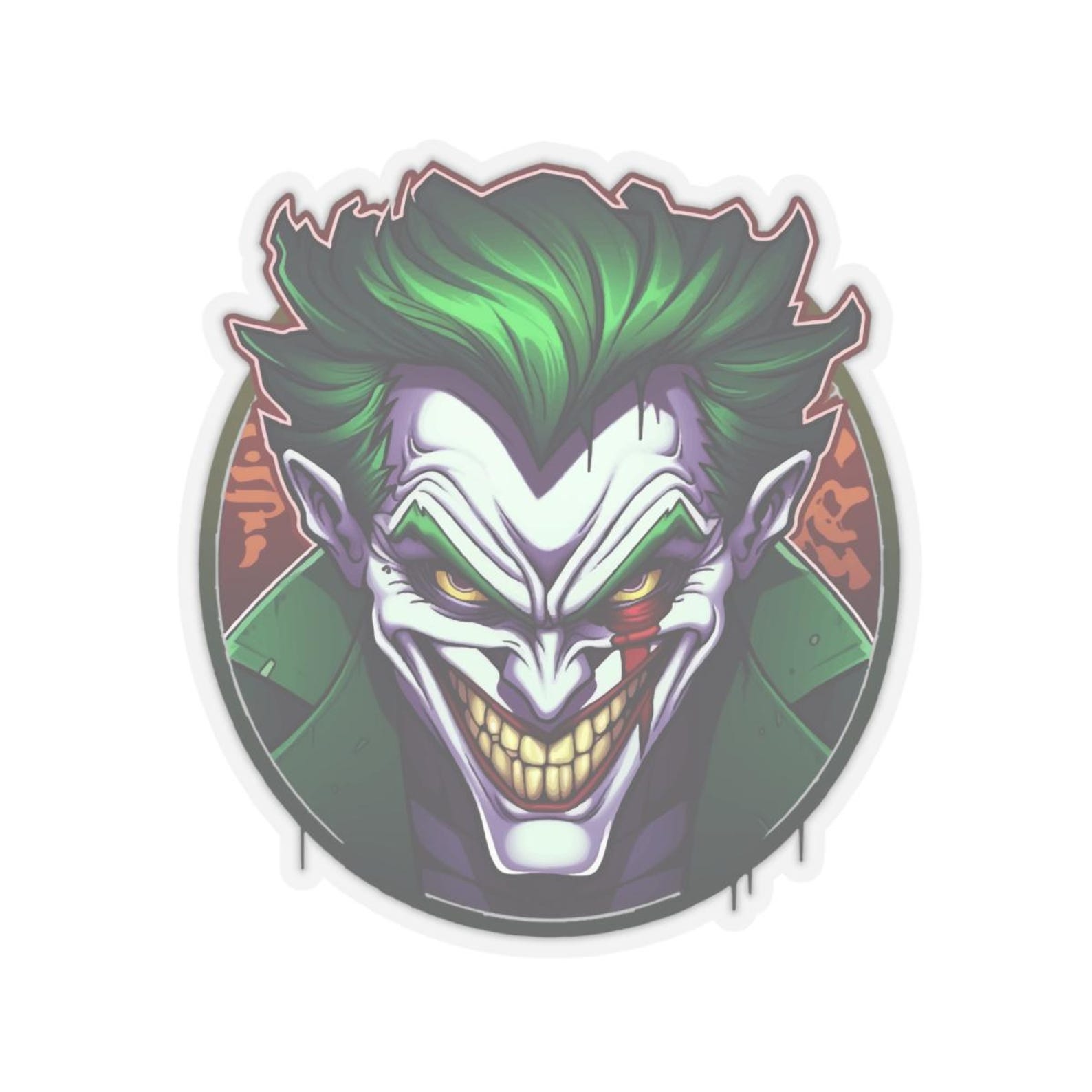 Joker Stickers, Comic Book Stickers, Villain Kiss-cut Stickers, Pop ...
