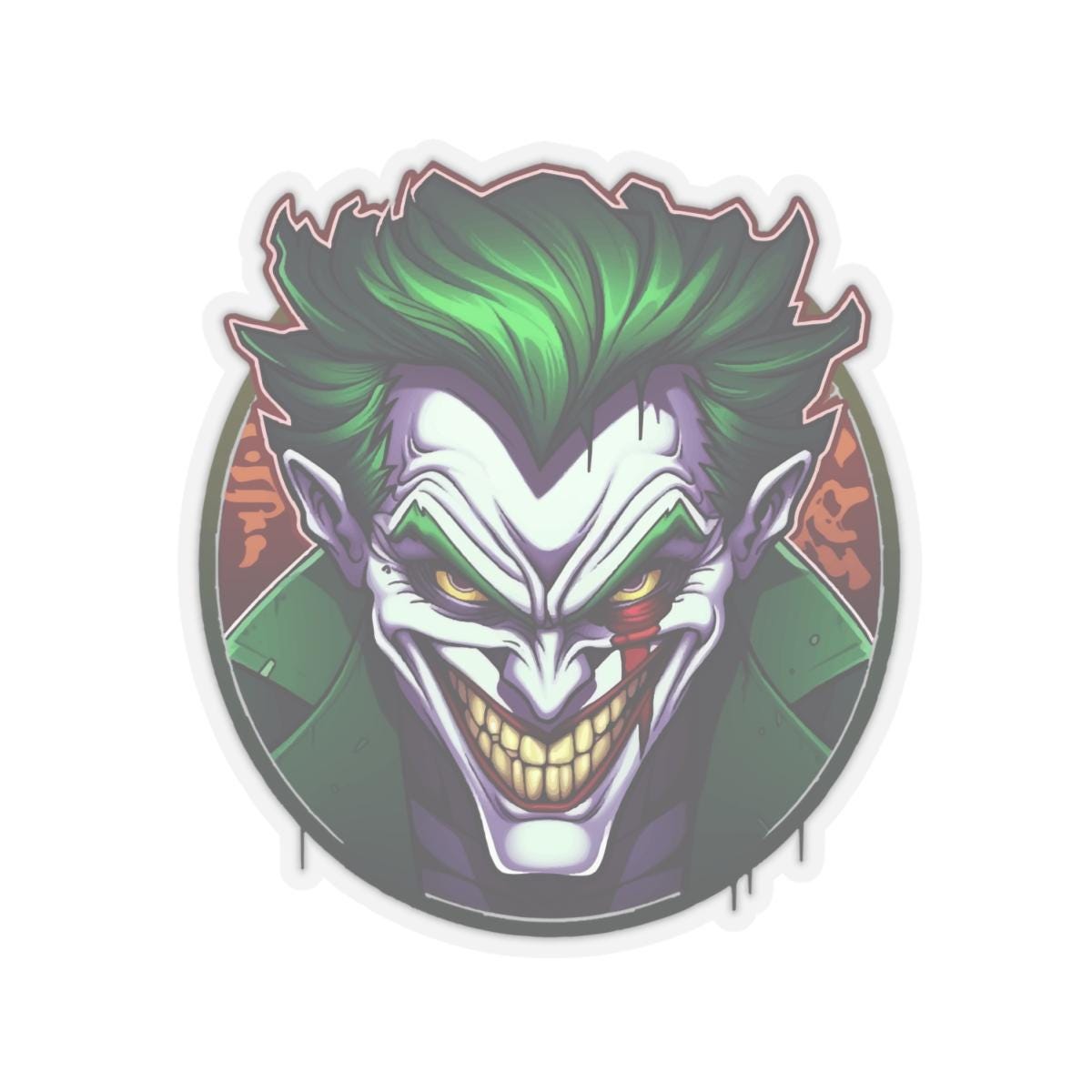 Joker Stickers, Comic Book Stickers, Villain Kiss-cut Stickers, Pop ...