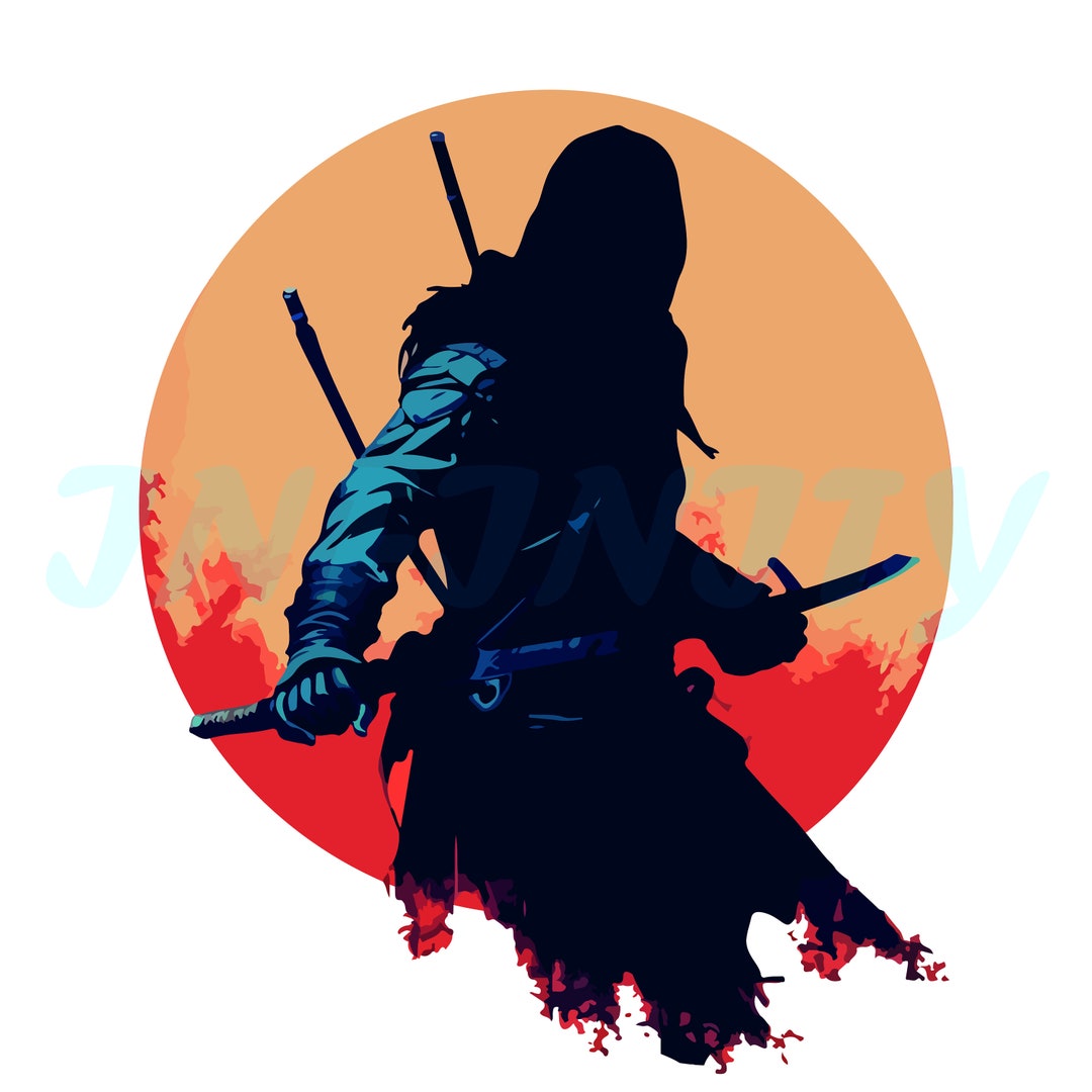 Assassin Logo Clip Art Color Image for Laser Engraving or Digital ...