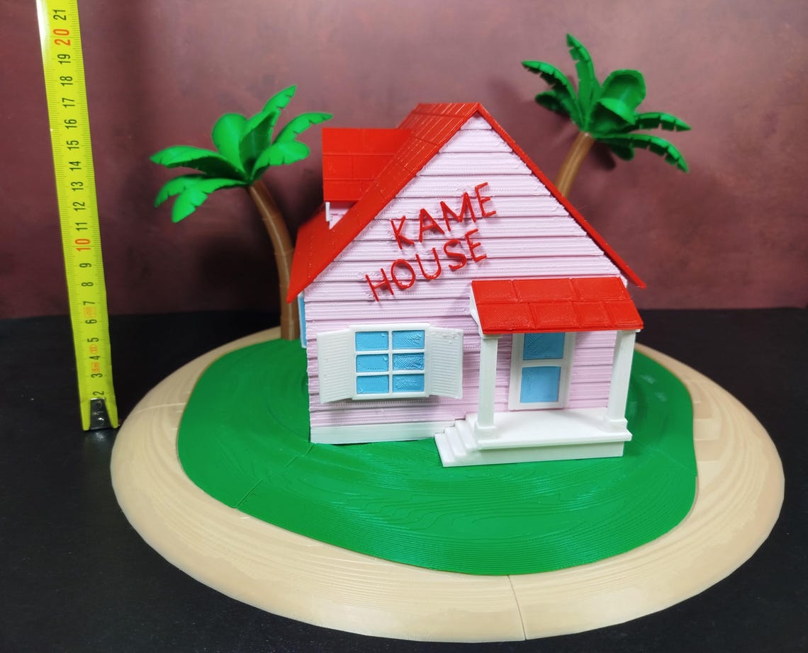 Large Diorama Island Kame House Muten Roshi Goku Dragon Ball 3D Print ...