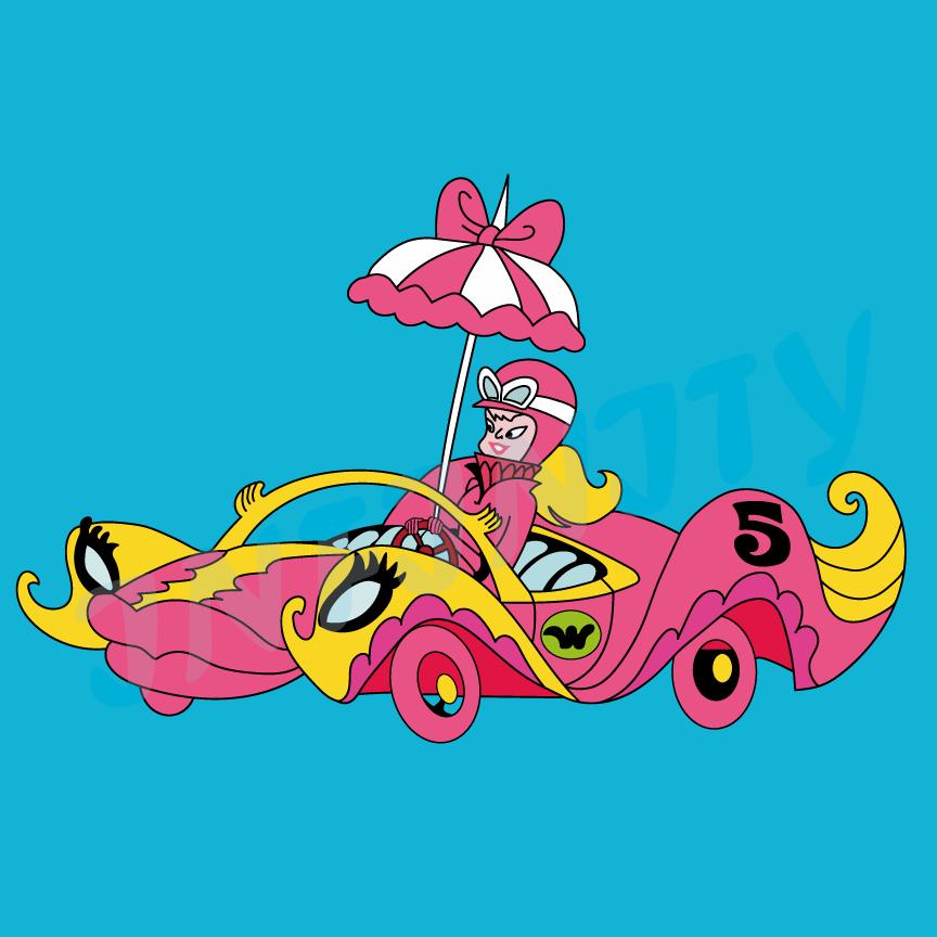Wacky Races Penelope Pitstop Clip Art Image Digital Print Digital ...