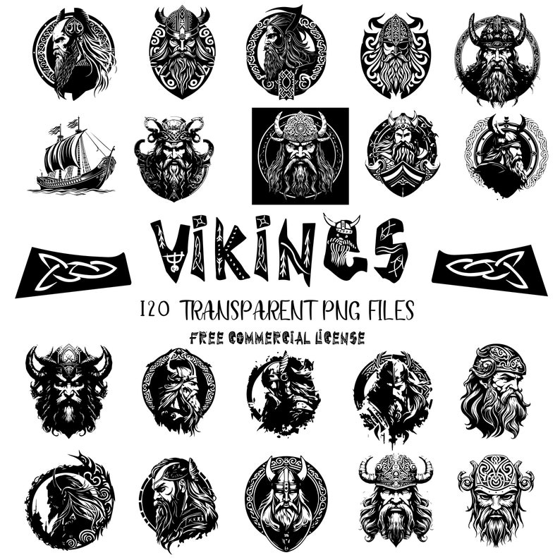Sublimation Clipart Bundle 120+ PNG VIKING SHIELD Transparent ...