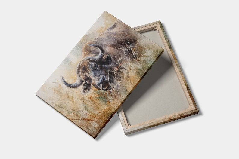 Water Buffalo Print, Western Cowboy Print, Printable Wall Art, Vintage ...